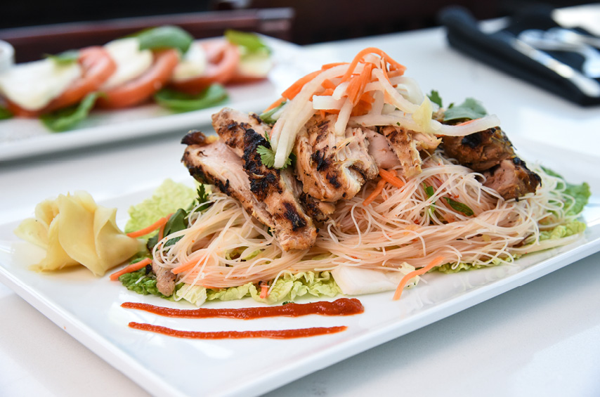 Lemongrass Chicken with Rice Noodle Salad and Curry Vinaigrette – Cape ...